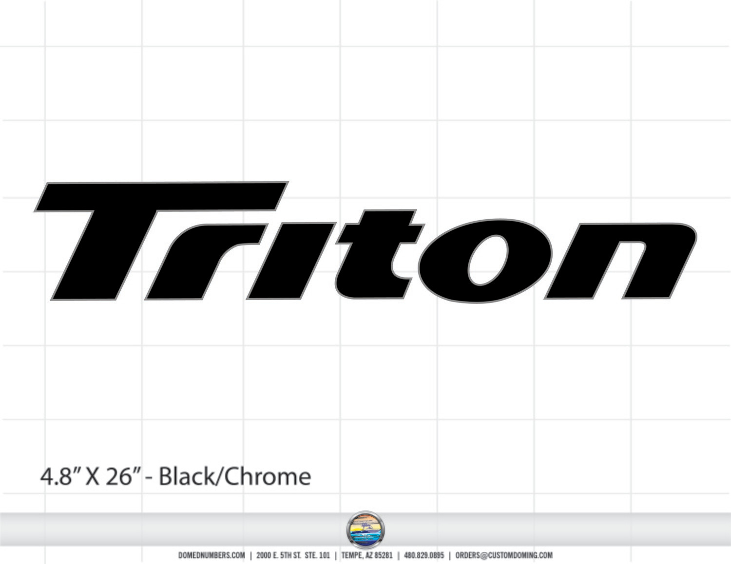 Triton Boats LTS Light Tackle Series Domed Decal