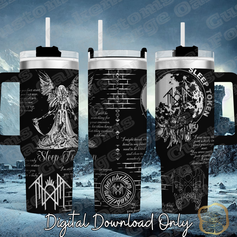 Sleep Token 40oz Tumbler SVG File