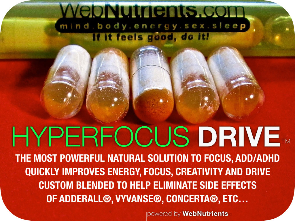HyperFocus DRIVE All Natural, High Focus ADD/ADHD Capsules