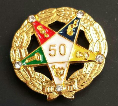 OES 50 Year Service Pin Gold