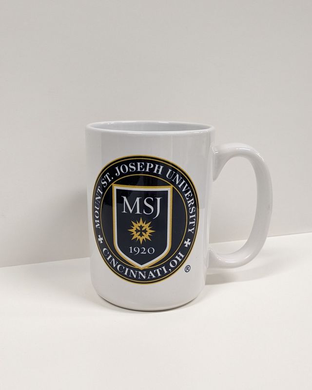 Coffee Mug Mount St. Joseph University Cincinnati, OH Logo White