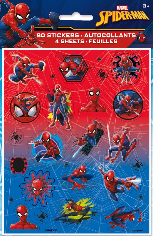 Spider-Man - Sticker Sheet 4ct