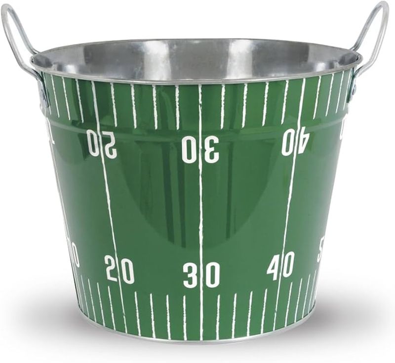 Football Metal Tub