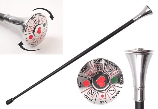 Deluxe Walking Cane - Rotating Dice Head