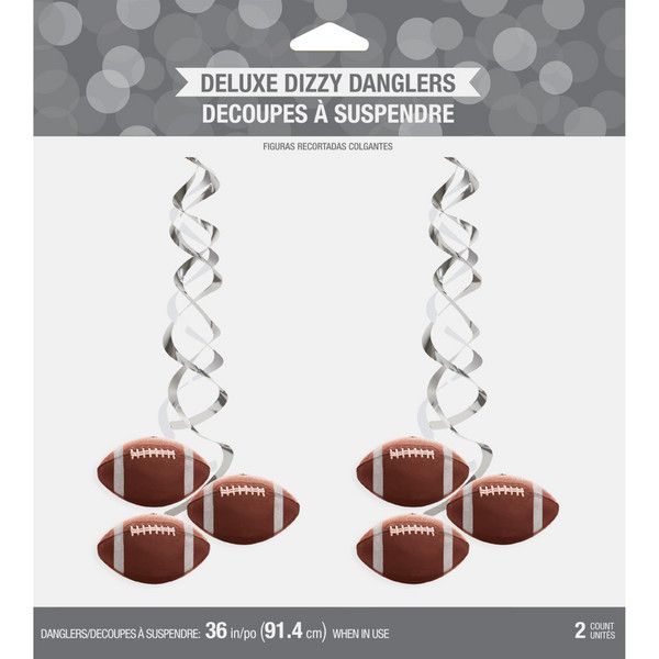 Football Party - Deluxe Danglers 2ct