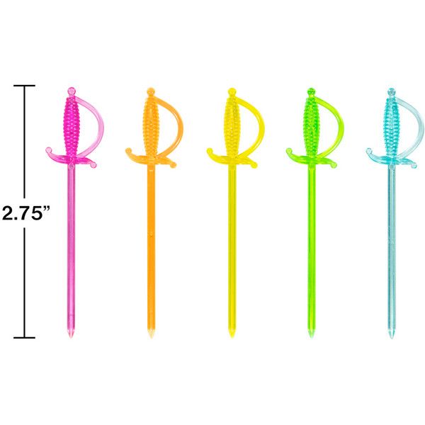 Sword Picks - 36ct Neon