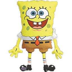 SpongeBob Squarepants - 28" Helium Filled Foil Balloon, Ribbon