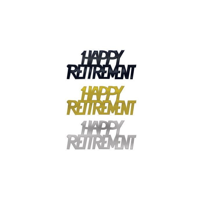 Happy Retirement Confetti 1/2 Oz