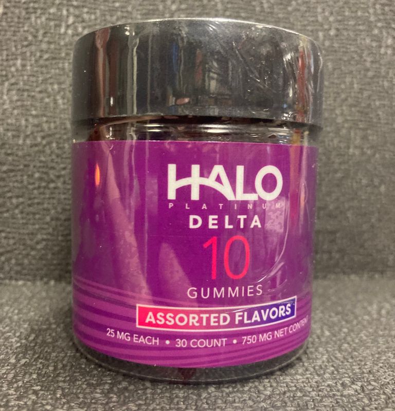 Halo Delta 10 THC Gummies (750mg) (30 pack)