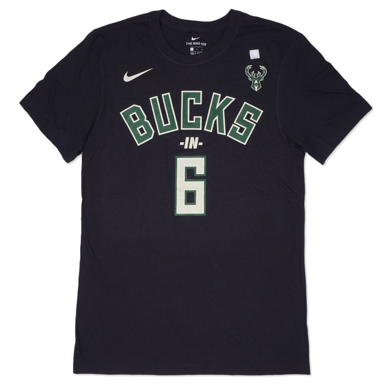 Nike Milwaukee Bucks 2021 NBA Finals Champions Bucks in 6 T-Shirt