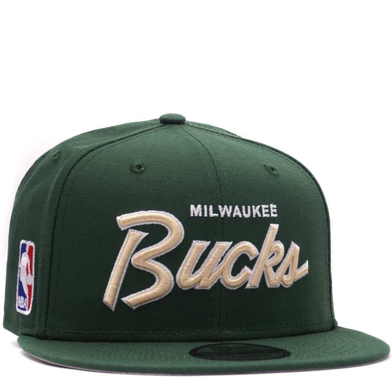 New Era Milwaukee Bucks Script 9Fifty Snapback Hat - Green