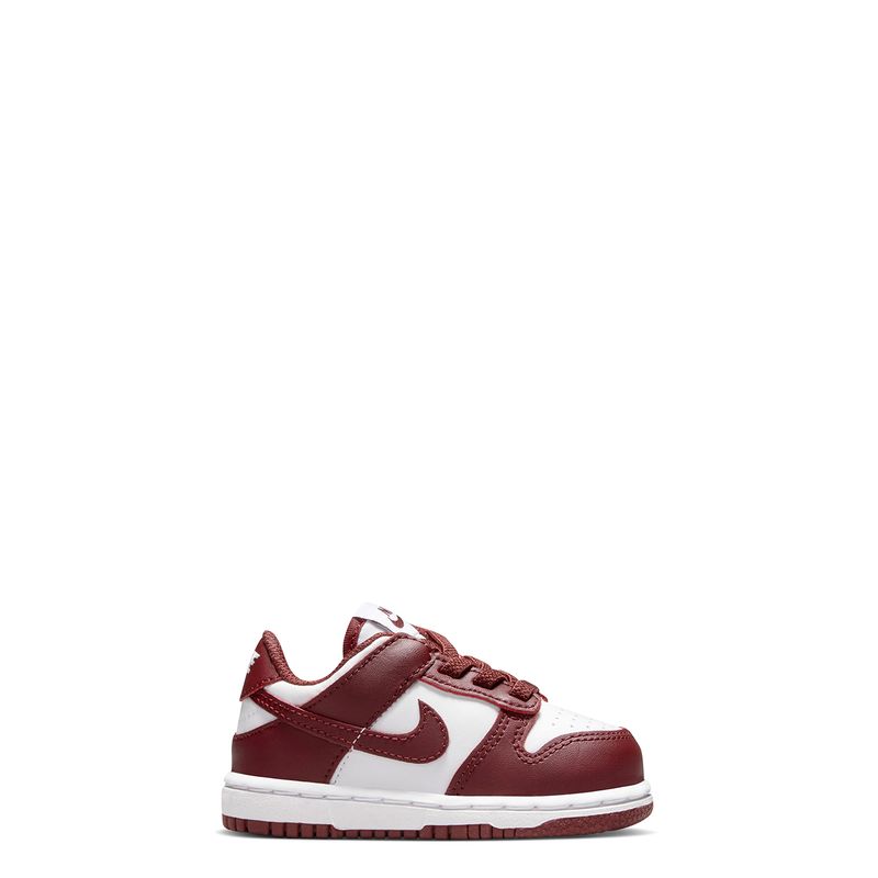 Nike Dunk Low (TD) Shoes - White/Redwood
