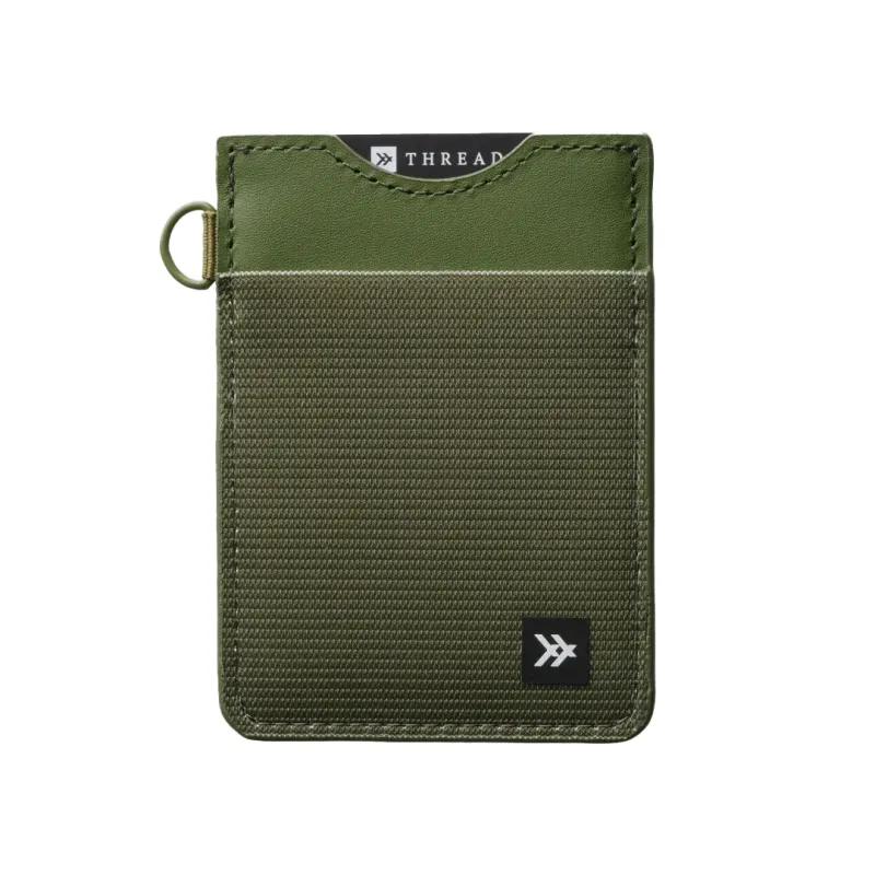 Thread Vertical Wallet - Olive