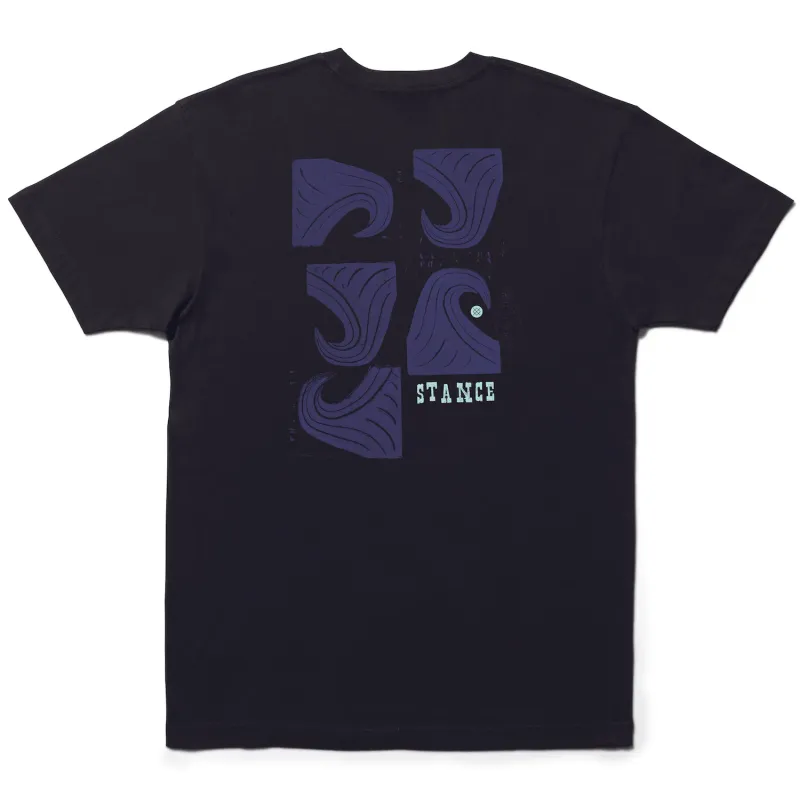 Stance Stacked Swell T-Shirt - Black