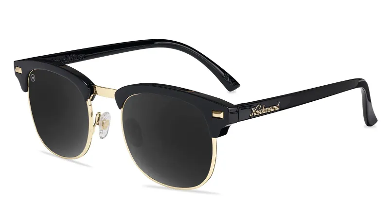 Knockaround Brooklines Sunglasses - Black/Gold