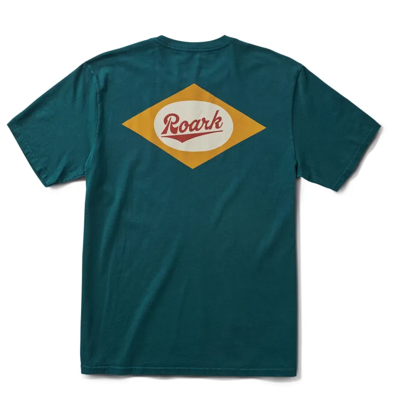 Roark Diamond Script T-Shirt - Deep Sea