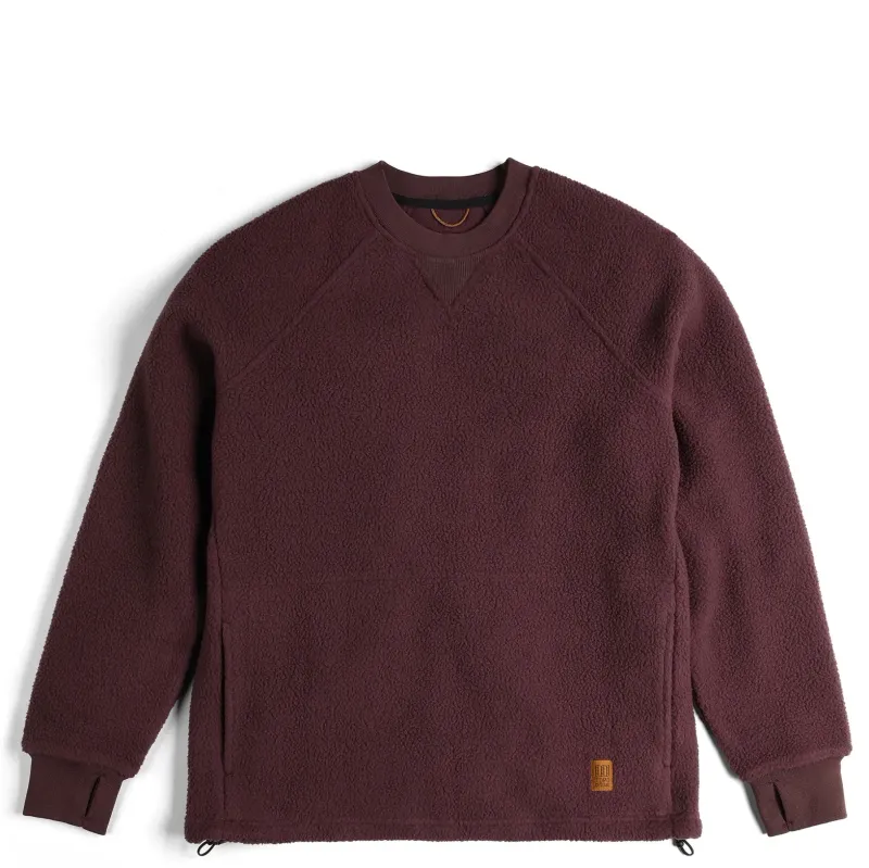 Topo Designs Mountain Fleece Crewneck Huckleberry | MODA3