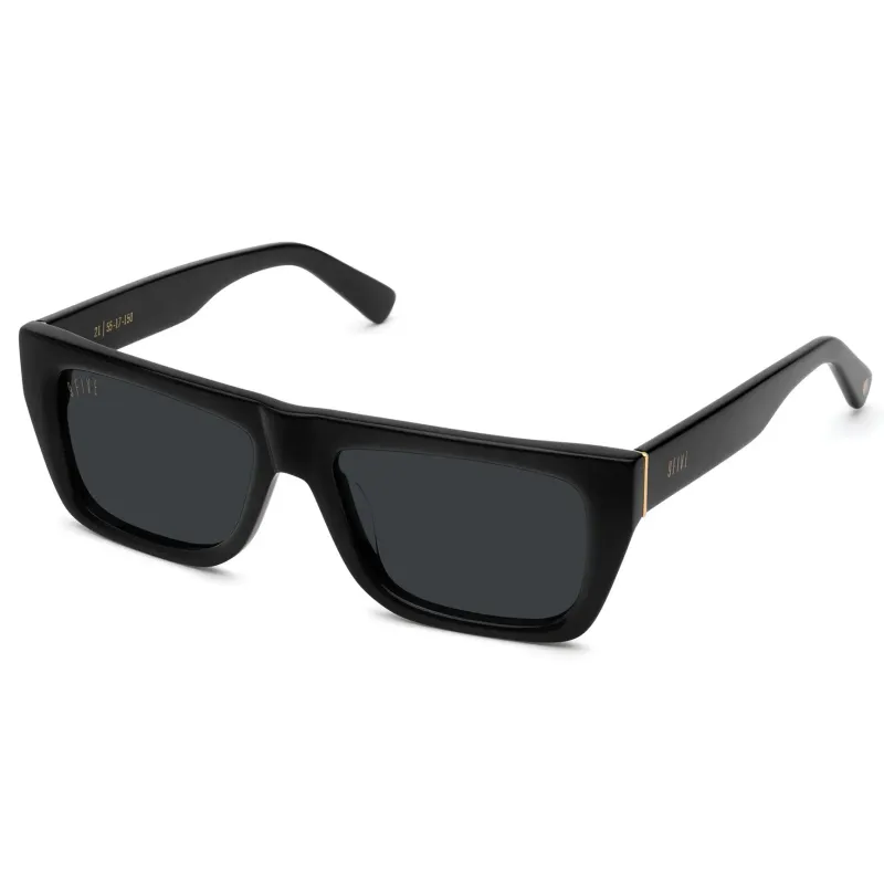 9FIVE 212 Loc Sunglasses - Black/24K Gold