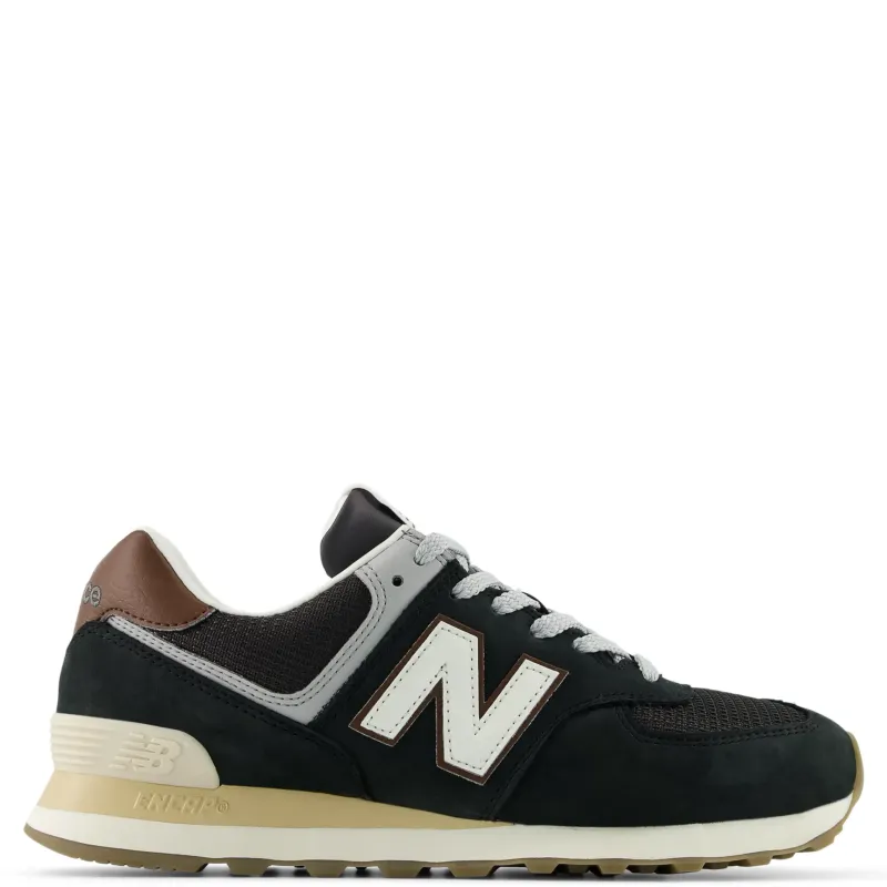 New Balance 574 Brown Dark Silver Metallic