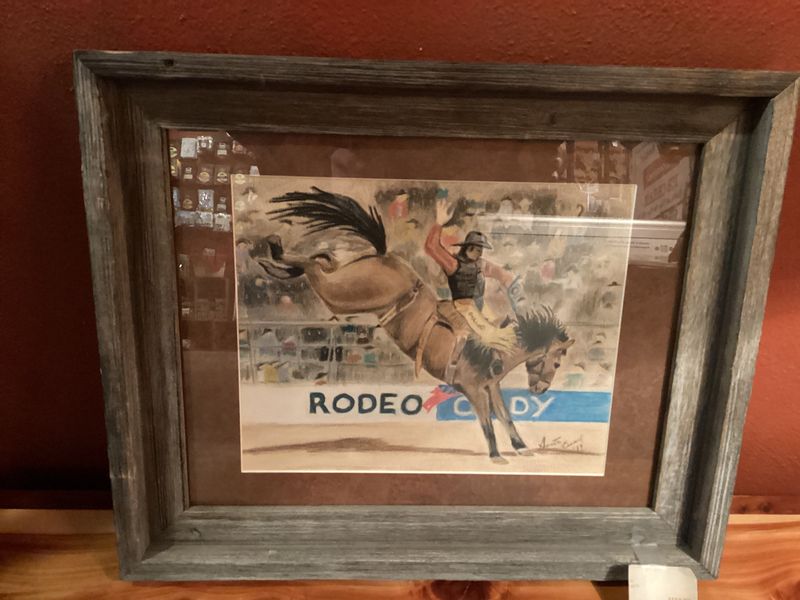 Bronc Rider Drawing