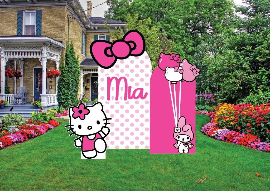 Hello Kitty Arch Backdrop