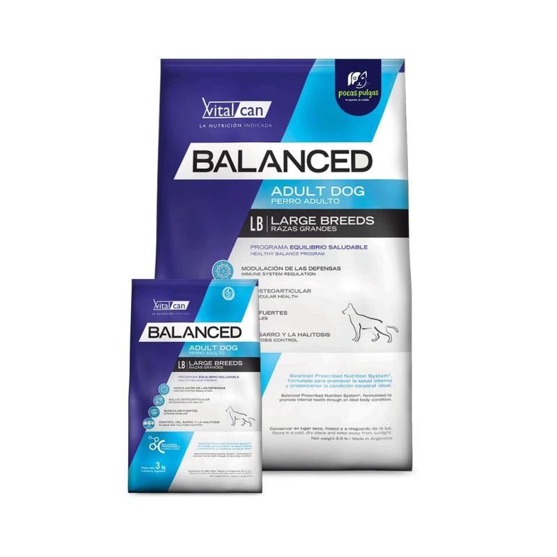 BALANCED DOG ADULTO RAZA GRANDE 20 KG + 3 KG DE REGALO