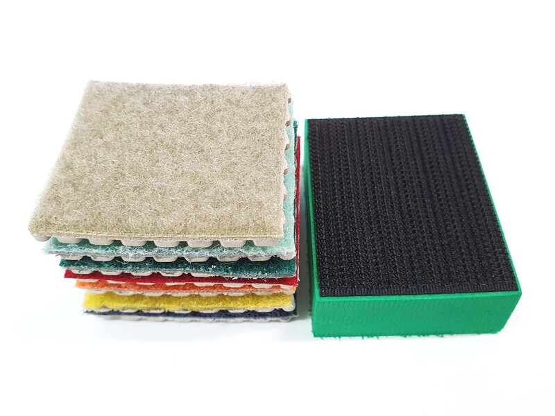 Mini resinoid diamond plates set for marble and granite - 4 grits