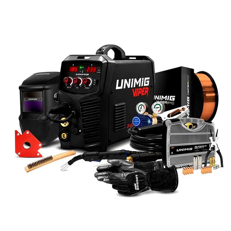 UNIMIG PK11112 10A VIPER 185 Bundle Multi Process Welder