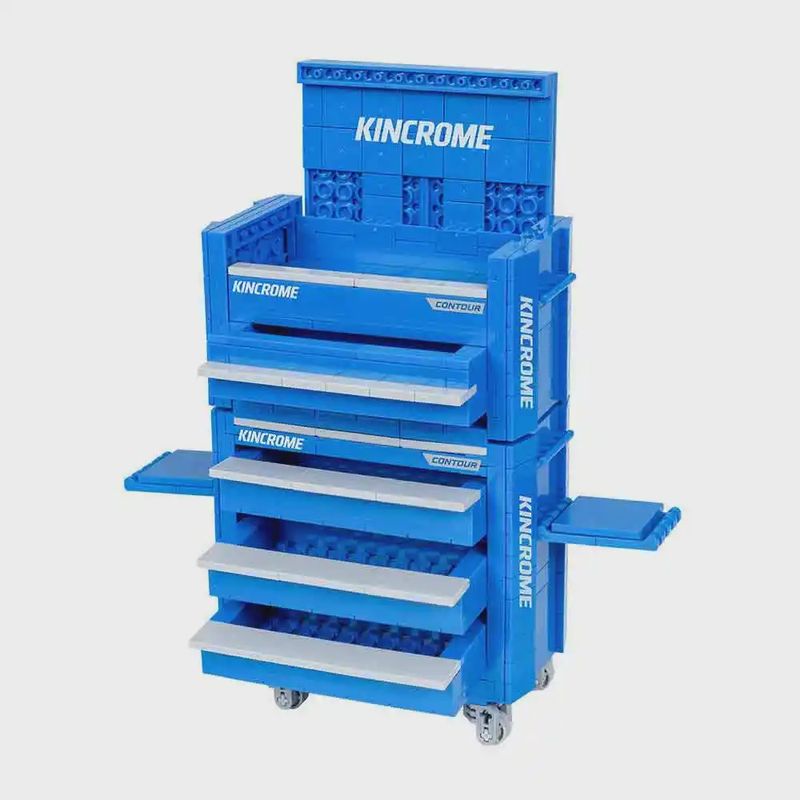 KINCROME Builder Block Contour Mini Tool Chest Trolley - 507 Piece