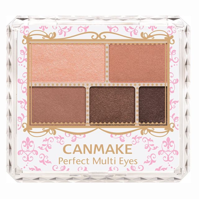 Canmake Perfect Multi Eyes 01 Rose Brown