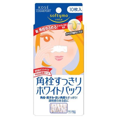 Kose Softymo Nose Pore Clear Pack White - 10 Sheets