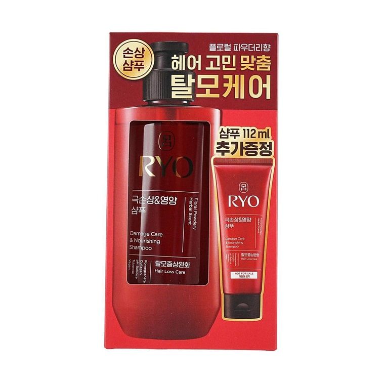 Ryo Damage Care Shampoo 480ml+112ml (Limited Set)