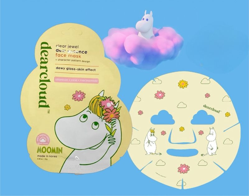 Dearcloud Moomin Clear Jewel Dew Essence Face Mask