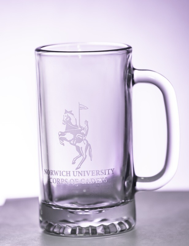 Norwich Horseman Stein Glass