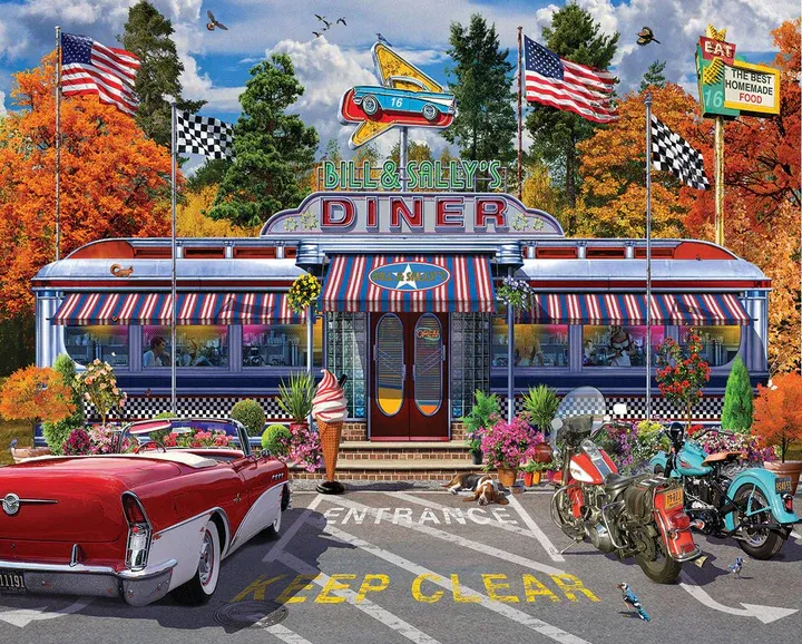 Bill and Sally's Diner 1000 pc
