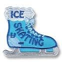 Ice Skating Fun Patch - Blue Skate