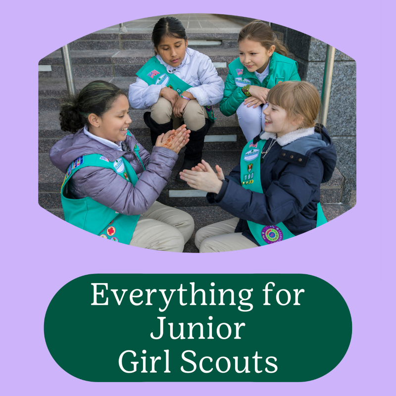 Junior Girl Scout Uniforms and Badges