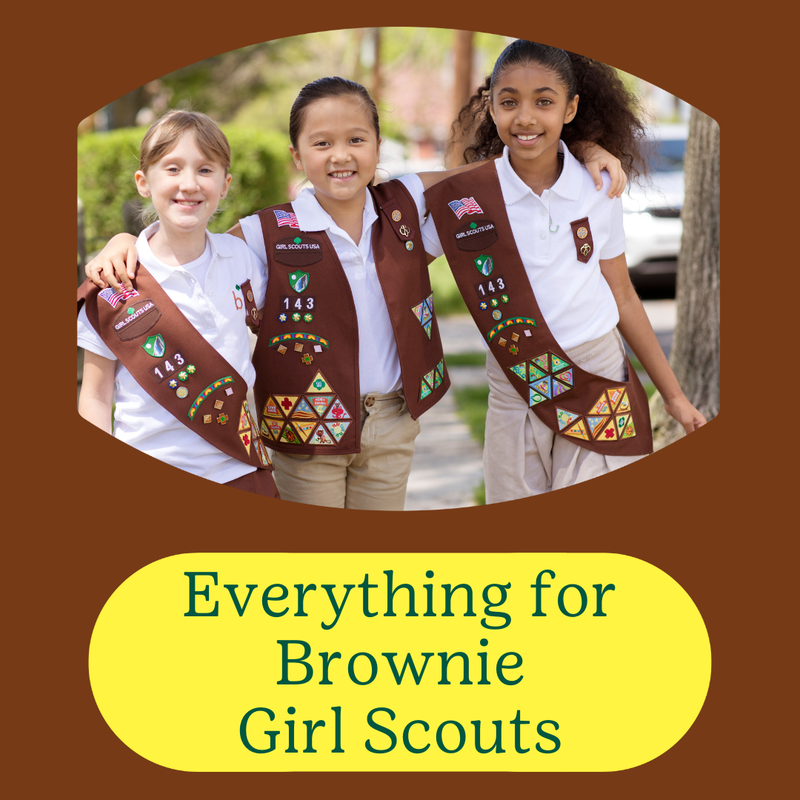 Brownie Girl Scout Uniforms and Badges