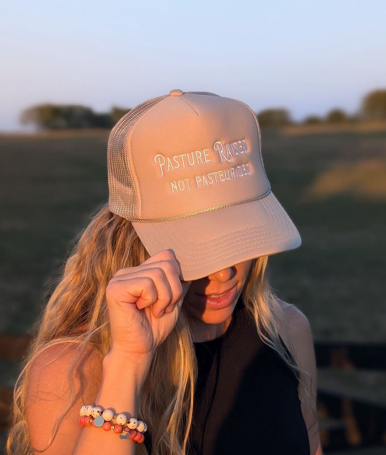 Pasture Raised Not Pasteurized Trucker Caps