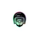 200K Celebration: Robin Helmet Logo Holographic stickers