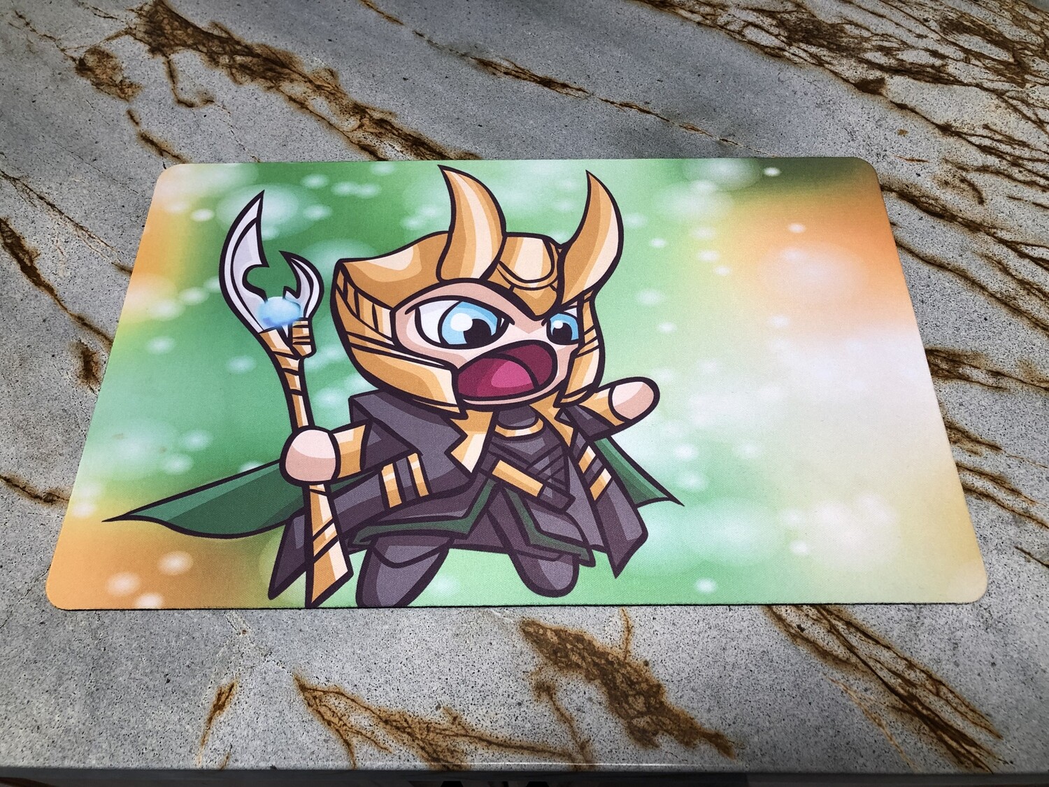 Chibi Loki Gaming Mat