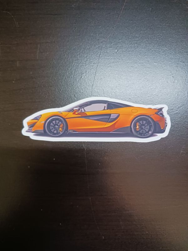 4 Inch long McLaren 600LT MSO Sticker
