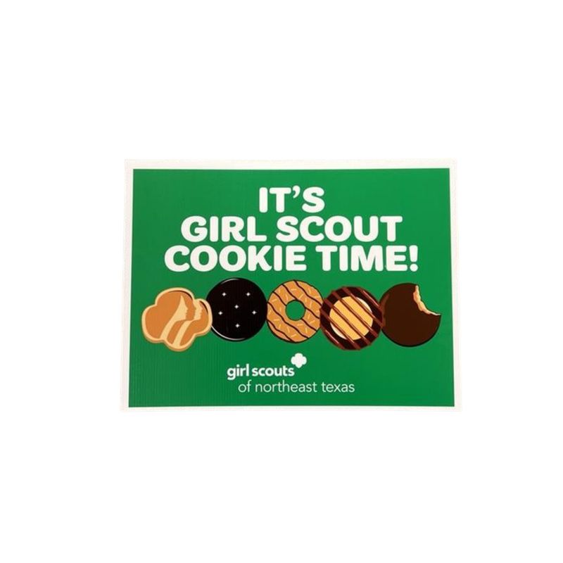 GSNETX GREEN Cookie Yard Signs 2024