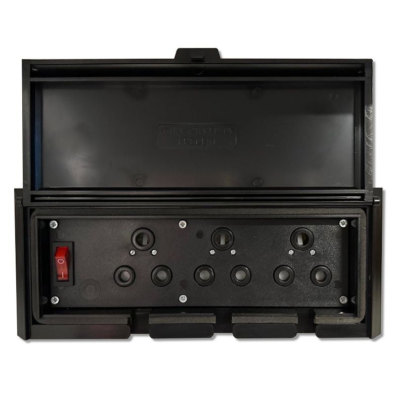 3 Way Multi Plug Box - white/black