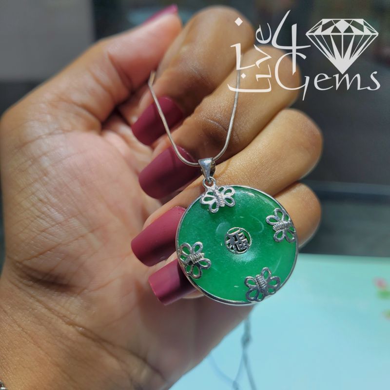 Jade Pendant and Jade Chain
