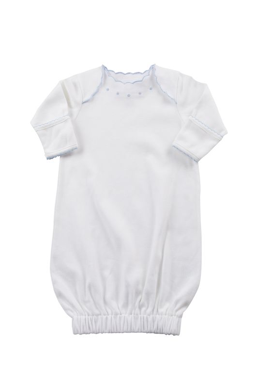 Blue Dotson Sack Pima Gown