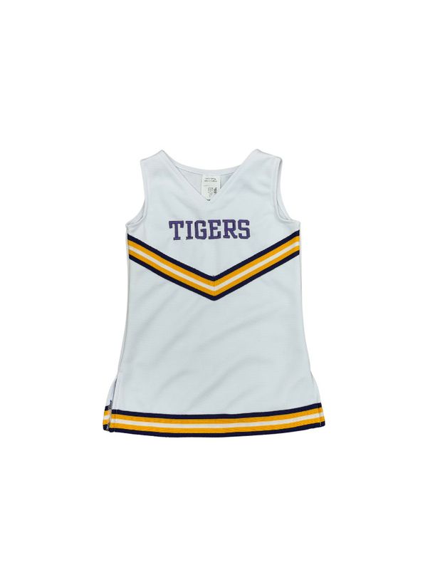 White Cheer Uniform Dress - Tigers