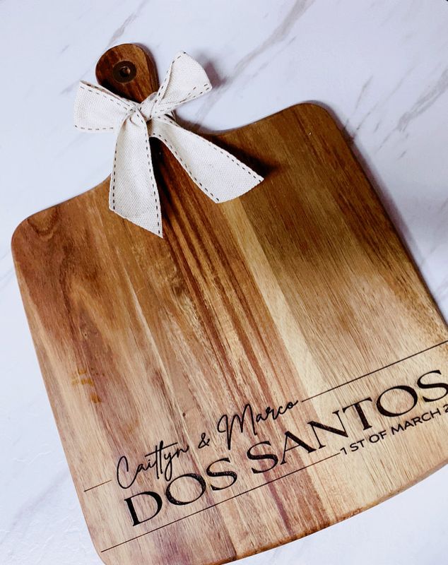 Engraved Paddle Breadboard