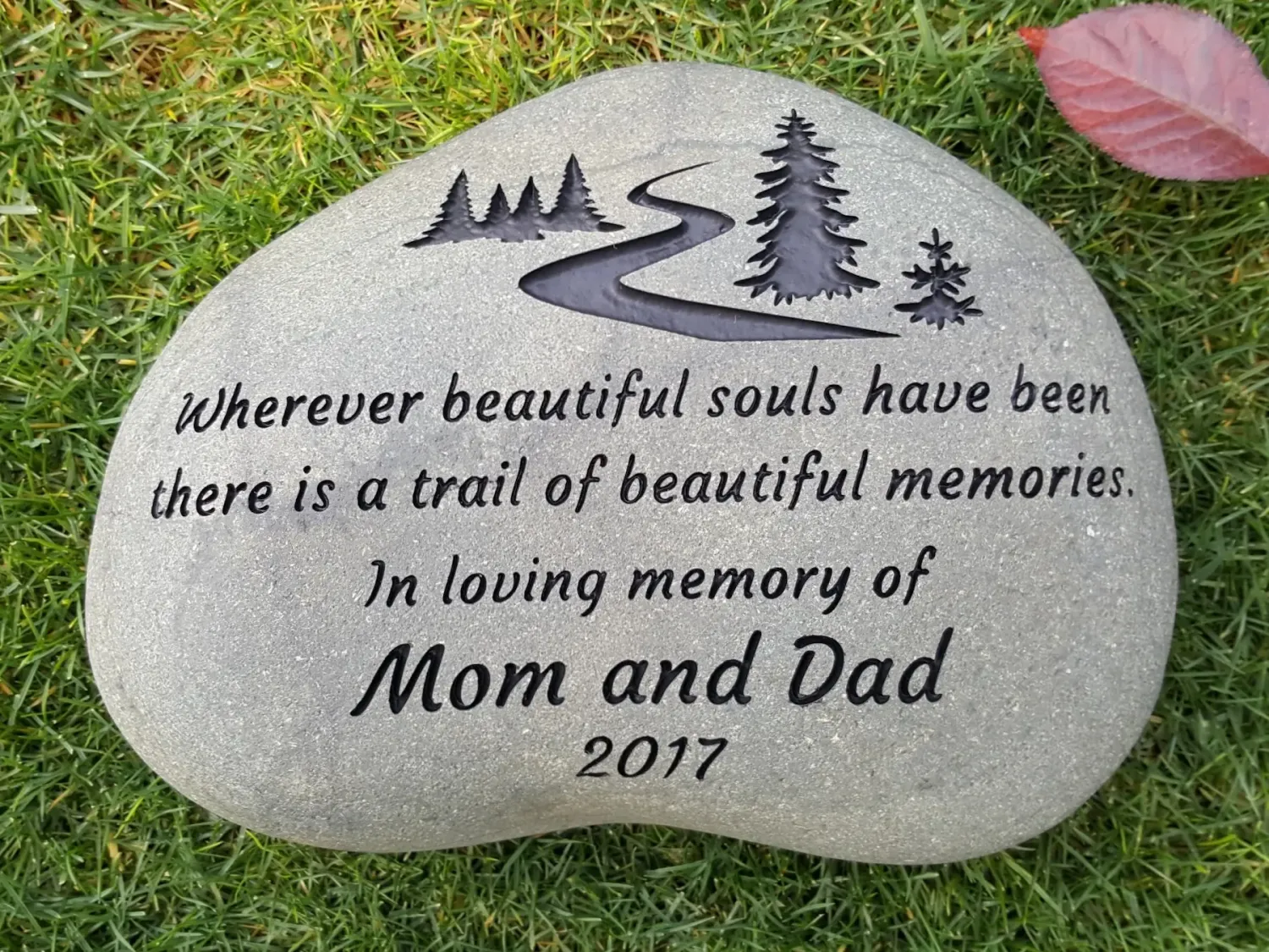 Engraved Memorial Stone - Large Garden Rock - Shop Personalized - Engraved Rocks & Personalized ...
