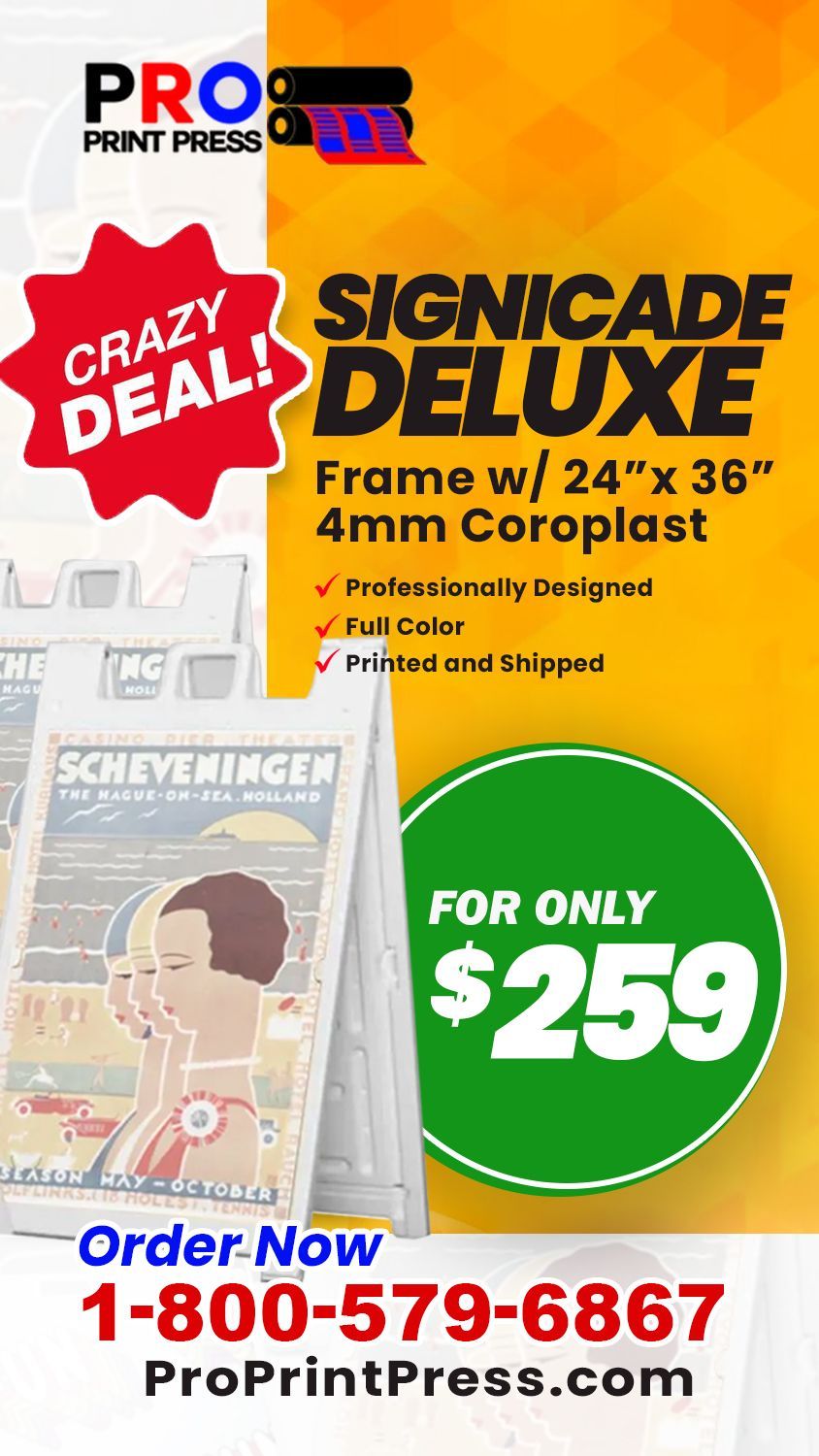 24" x 36" Signicade Delux Sidewalk Sign